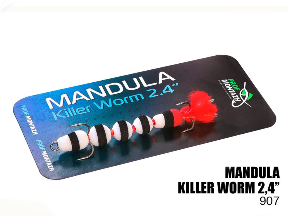 Mandula pentru pradator PROF MONTAZH Killer Worm 2.4' 5 sectiuni 6 cm – FlagmanShop